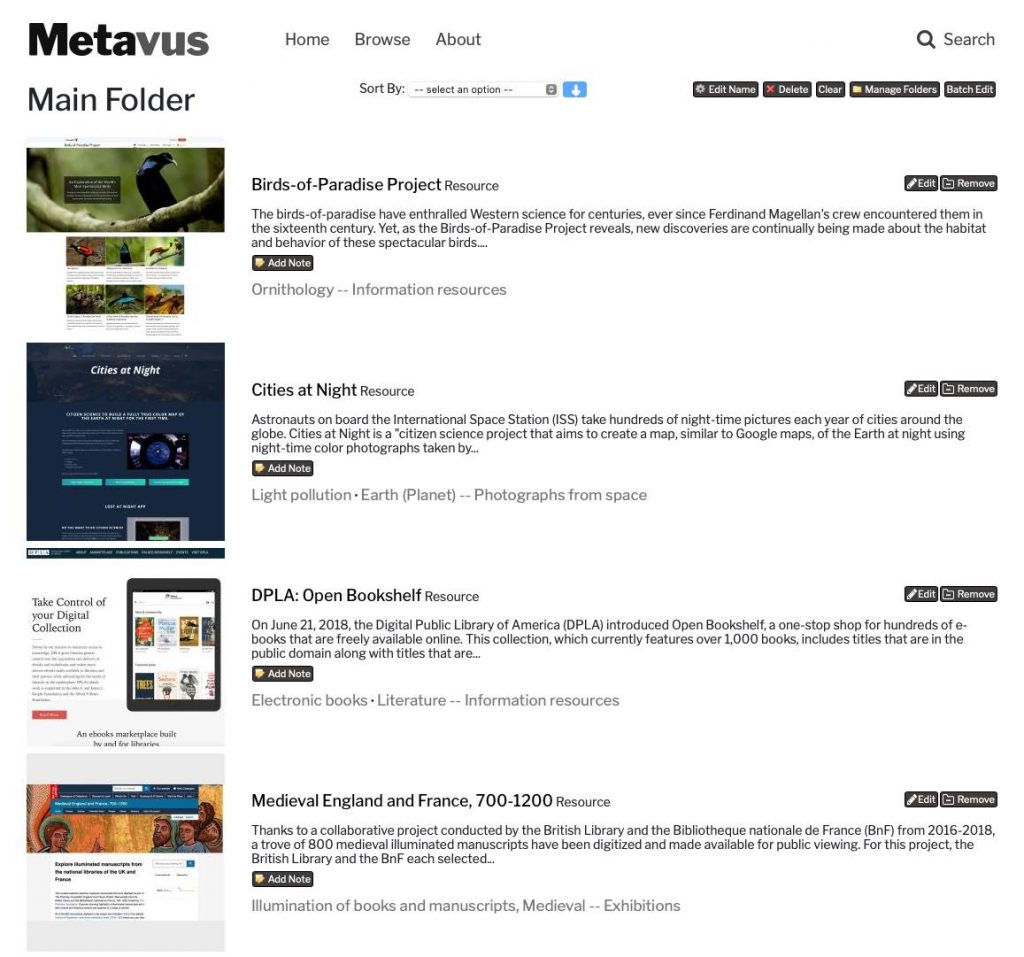 Features – Metavus